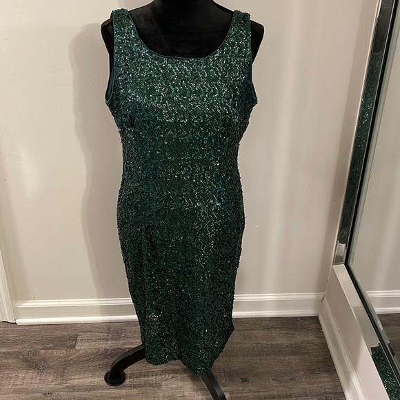 SD Collection | Dresses | Sd Collection Emerald Green Sequin Dress 2 ...